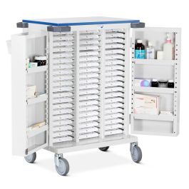 Medinoxx Compatible Trolley - (Sixty Tray Capacity - 7 x 4 Medi-Trays ...